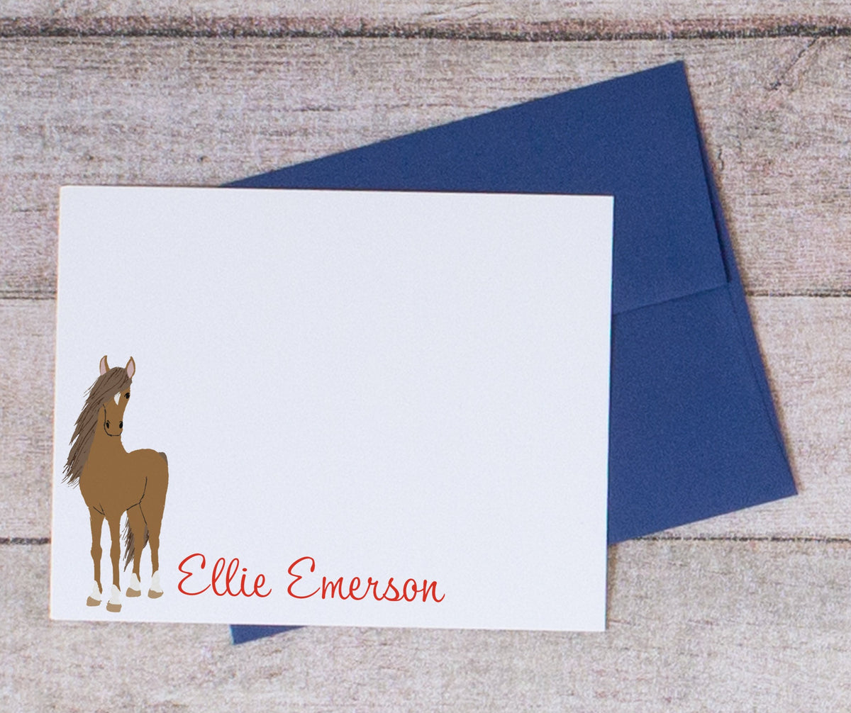 Personalized Horse Stationery Set for Girls – Rella Paper